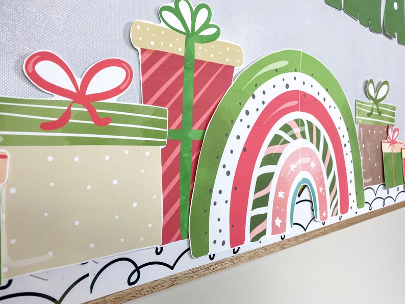 Christmas Bulletin Board Boho Rainbow Ideas - Etsy