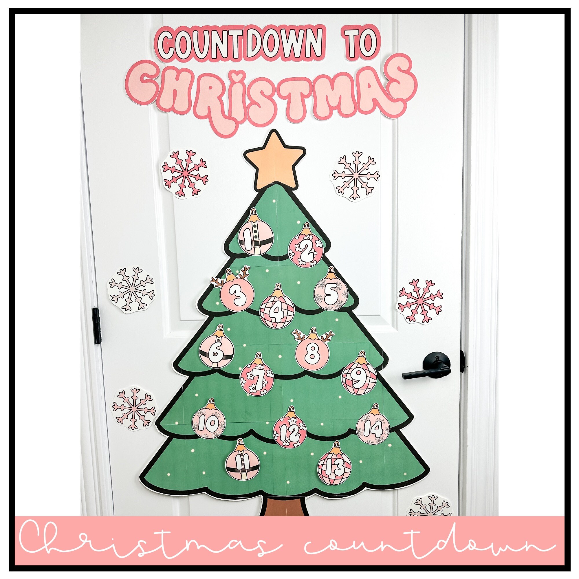 Pink Christmas Classroom Decor Bundle, Bulletin Board, Posters ...