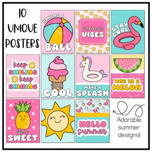 Summer Classroom Posters, Classroom Decor - Etsy