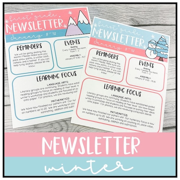 Newsletter Template - Etsy