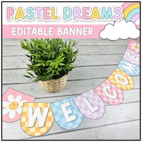 Rainbow Letter Banner - Editable Printable Message Bunting, Swallowtail ...