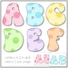 Retro Pastel Bulletin Board Letters Varsity Patch Letters - Etsy