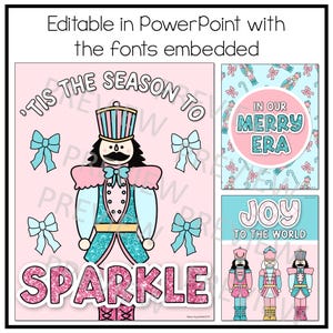 Christmas Classroom Posters | Classroom Decor | Pinkmas | Nutcracker - Etsy