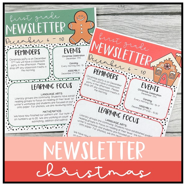 Newsletter Template Editable - Etsy