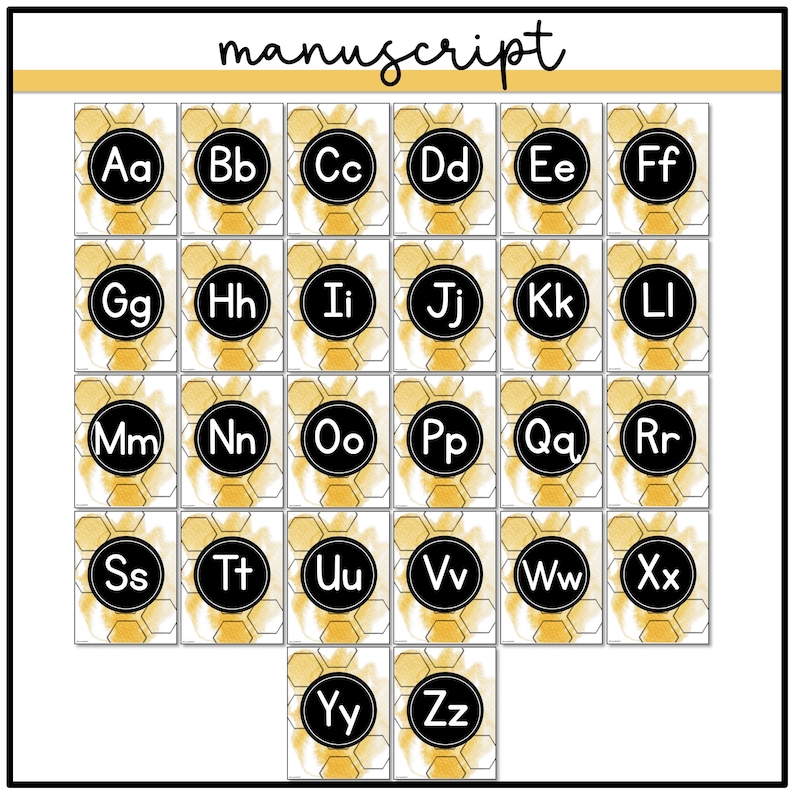 Bee Classroom Decor | Alphabet Posters | Number Posters | Word Wall ...