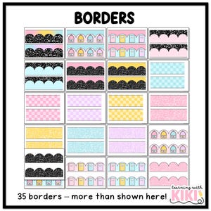 Back to School Bulletin Board Kit, Classroom Decor, Pastel Trendy - Etsy