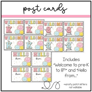 Retro Pastel Postcard | Templates - Etsy