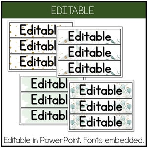 Eucalyptus and Gold Flip Calendar | Botanical - Etsy