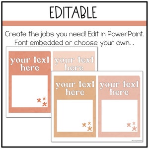 Boho Neutrals Classroom Decor | Classroom Jobs for Students ...