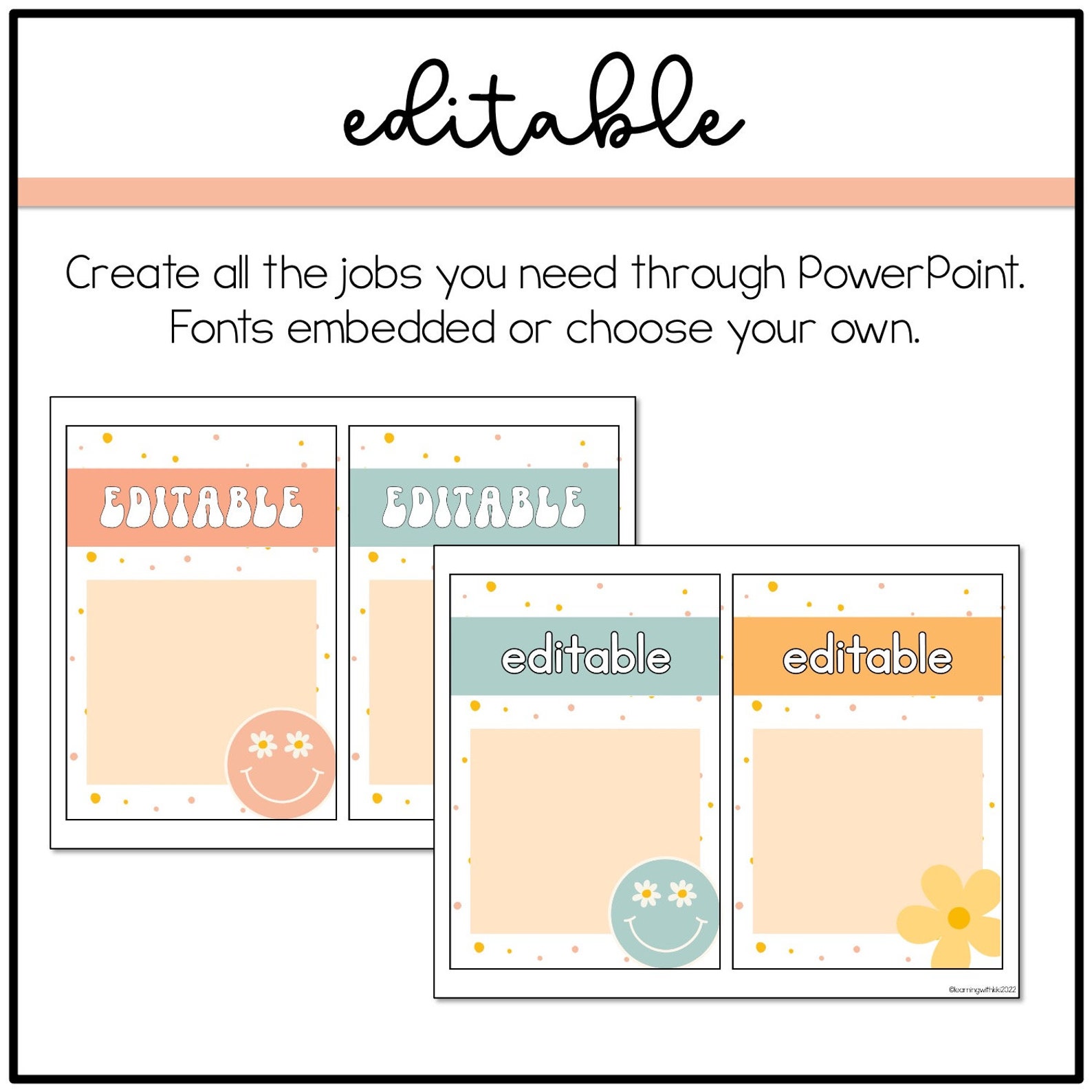 Boho Retro Classroom Decor Classroom Jobs for Students - Etsy