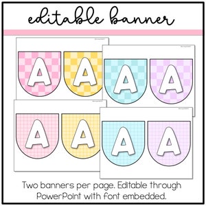 Pastel Banner | Bunting | Bulletin Board | Cloud Classroom Decor - Etsy