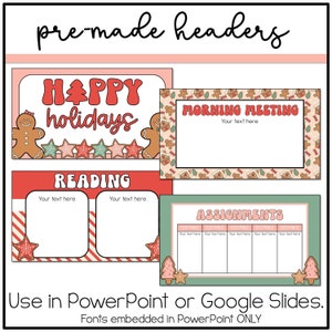 Christmas Daily Google Slides and Powerpoint Templates With Timers ...