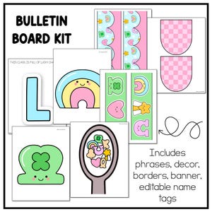 St. Patrick's Day Bulletin Board, Printable St. Patty's Day Classroom ...