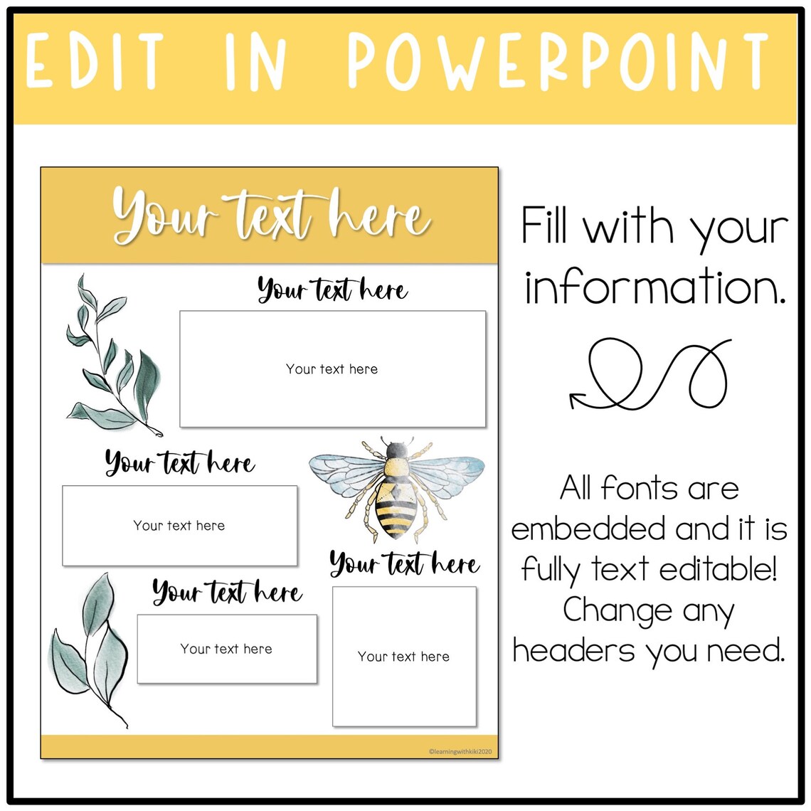 Bee Classroom Decor Meet the Teacher Teacher Letter - Etsy