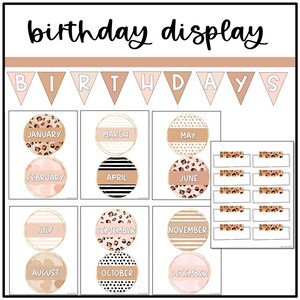 Modern Leopard Birthday Display, Cheetah Classroom Decor - Etsy