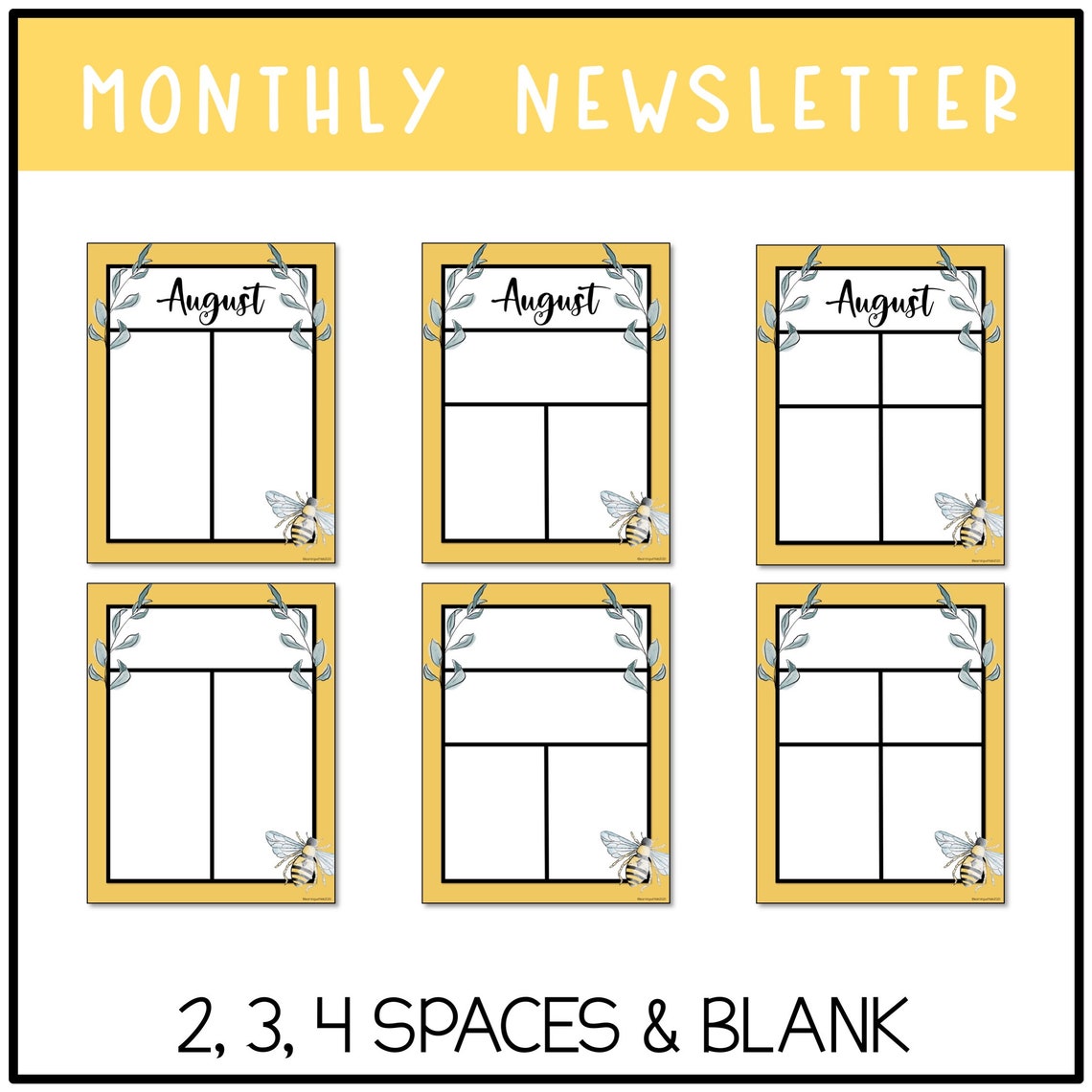 Bee Classroom Decor Classroom Newsletter - Etsy