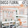 Disco Floral Number Posters, Retro Classroom Decor - Etsy