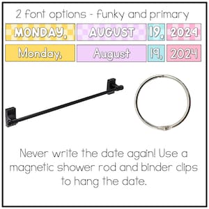 Pastel Flip Calendar | Classroom Decor | Teacher - Etsy