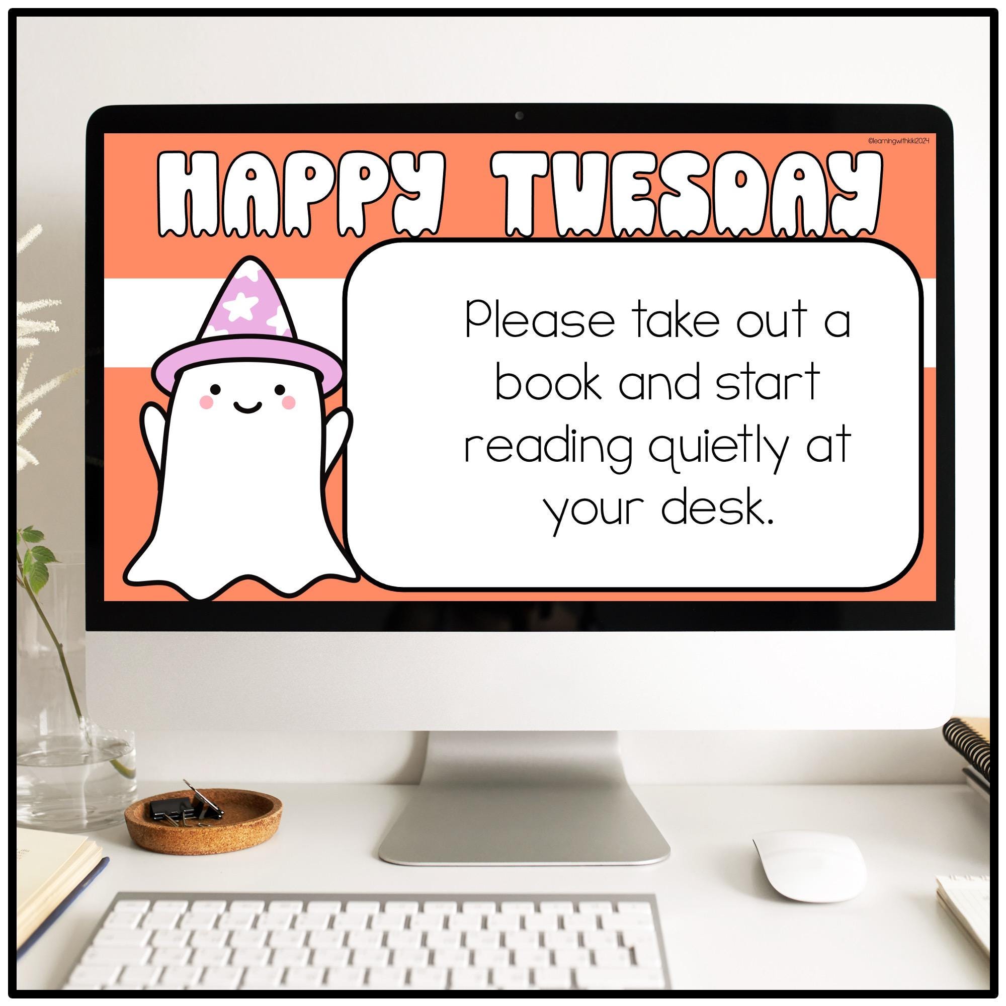 Halloween Classroom Slides | Powerpoint and Google Slides | Fall Decor ...