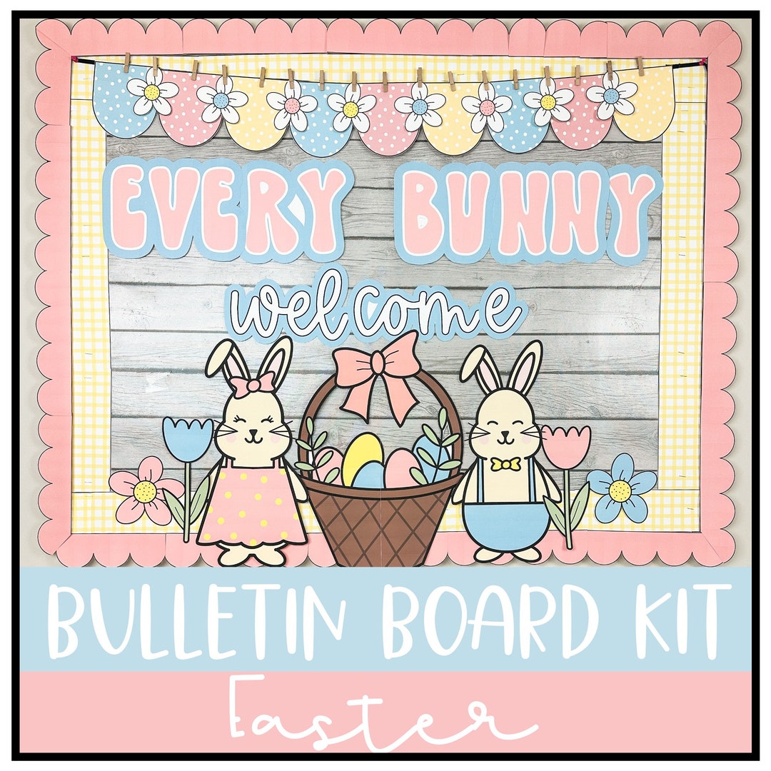 Easter Bulletin Board Kit, Classroom Decor - Etsy