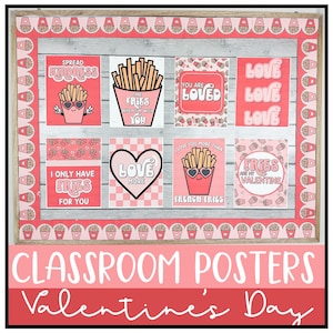 Valentine's Day Classroom Posters | Classroom Decor | Retro - Etsy