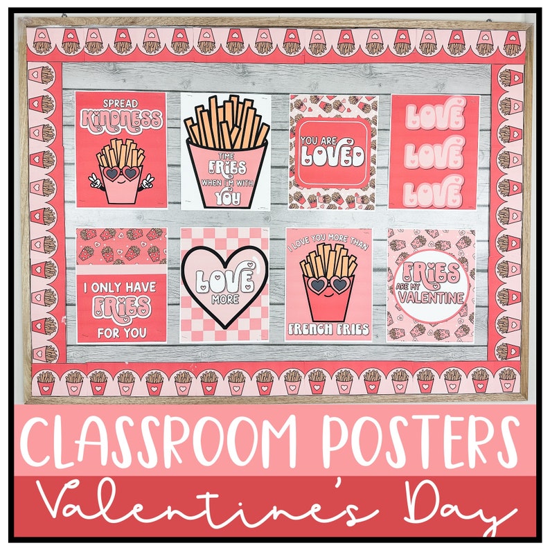 Valentine's Day Classroom Posters | Classroom Decor | Retro - Etsy