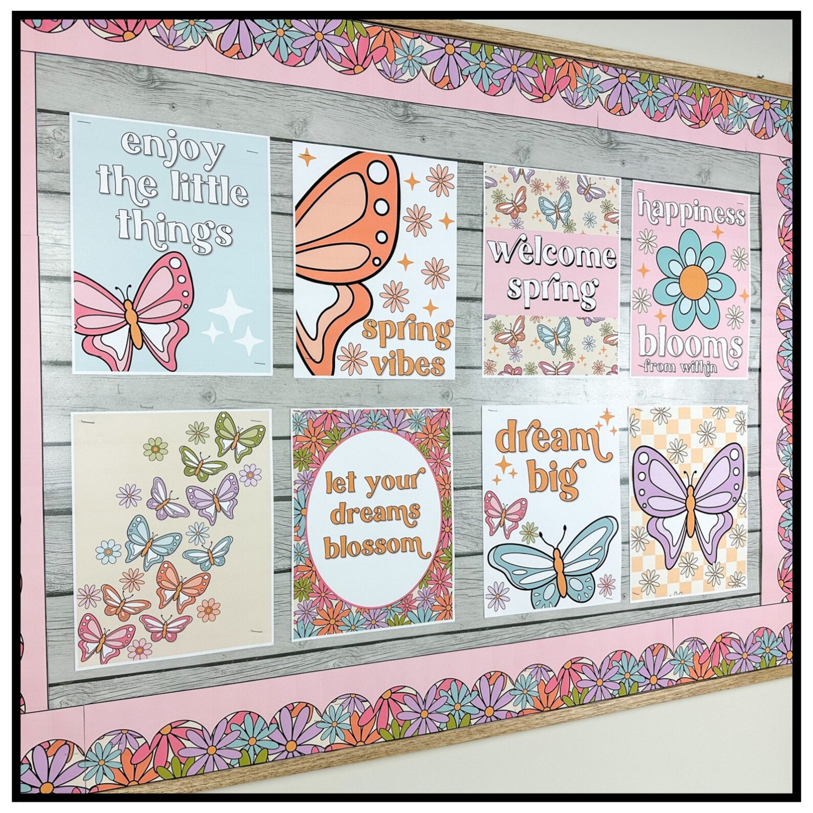 Spring Classroom Posters April Bulletin Board Butterfly - Etsy