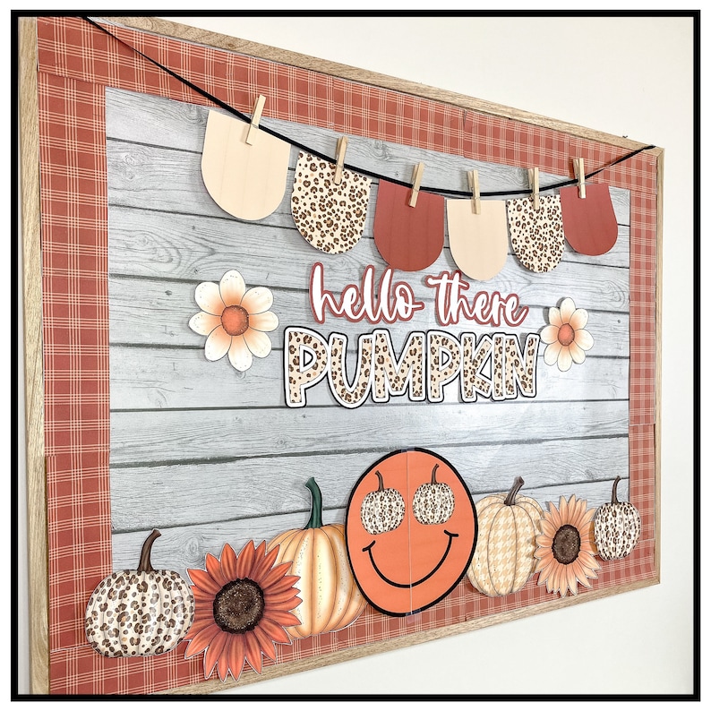 Fall Bulletin Board Kit Classroom Decor Retro - Etsy