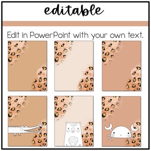 MODERN LEOPARD Alphabet Posters Cheetah Classroom Decor - Etsy
