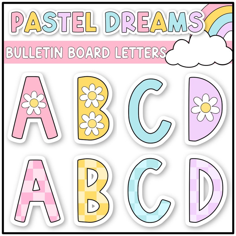 Bubble Letters Wall Art - Etsy