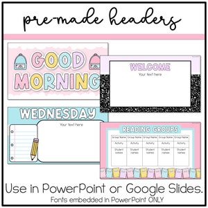 Back to School Powerpoint and Google Slides™ Templates for Teachers ...
