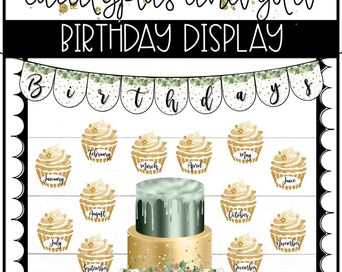 Eucalyptus and Gold Name Tags | Classroom Labels | Editable - Etsy Canada