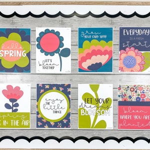 Spring Classroom Posters Classroom Decor Bright Flowers - Etsy Canada