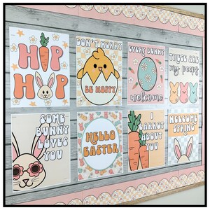Retro Easter Posters, Bulletin Board, Classroom Decor - Etsy