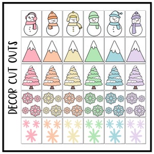 Winter Bulletin Board Kit, Classroom Decor, Snowman - Etsy