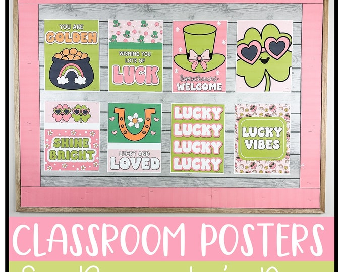 St. Patrick's Day Bulletin Board, Printable St. Patty's Day Classroom ...