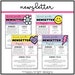 Happy Brights Classroom Newsletter, Template, Bright Classroom Decor - Etsy