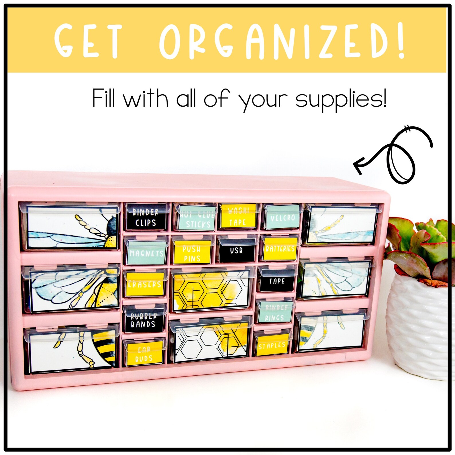 Bee Teacher Toolbox Template Bee and Eucalyptus Classroom | Etsy