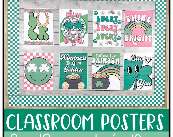 St. Patrick's Day Bulletin Board, Printable St. Patty's Day Classroom ...