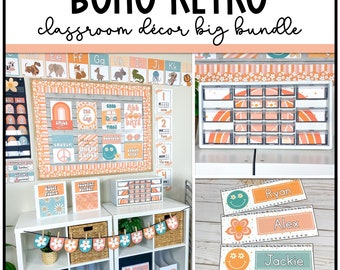 Boho Daisy Classroom Decor Bundle - Etsy