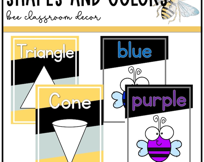 Bee Themed Number Posters - Etsy