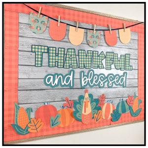 Thanksgiving Bulletin Board Kit, Classroom Decor - Etsy