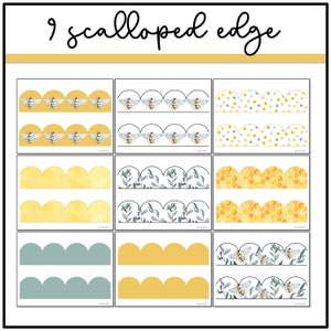 Bee Bulletin Board Borders | Botanical | Greenery | Bumble Bee ...