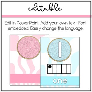 Retro Pastel Number Posters | Varsity Patch Classroom Decor - Etsy