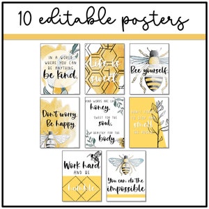 BEE AND BOTANICAL Posters | Growth Mindset | Bee Eucalyptus Classroom ...
