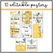 BEE AND BOTANICAL Posters | Growth Mindset | Bee Eucalyptus Classroom ...