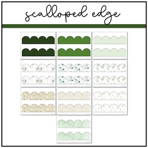 Eucalyptus and Gold Bulletin Board Borders | Botanical | Greenery ...