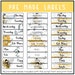 BEE 10 Drawer Rolling Cart Labels | Teacher Cart | Bee and Eucalyptus ...