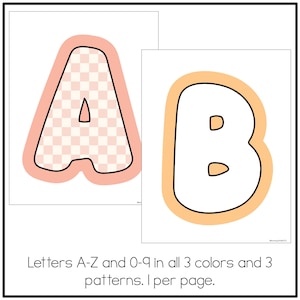 Disco Floral Bulletin Board Letters | A - Z, Letters and Numbers, Retro ...