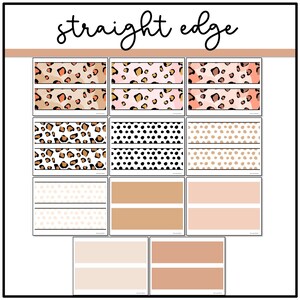 Modern Leopard Bulletin Board Borders, Printable, Cheetah Classroom ...